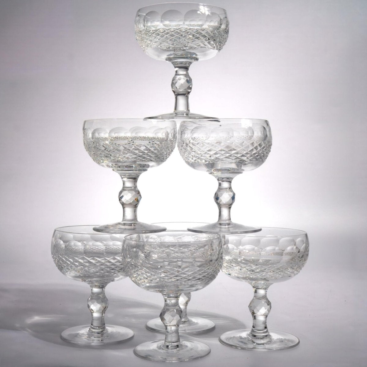 Waterford Colleen Coupe Champagne Glass (1953) (Set for 8) | Crystal ...